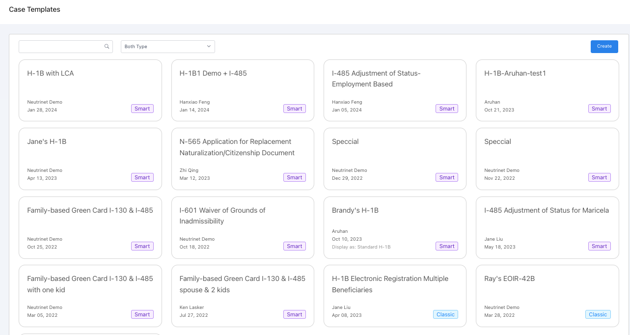 Case Template Guide – NEUTRINET